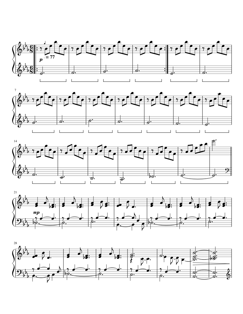 Everything I Know Sheet Music for Piano (Solo) | MuseScore.com