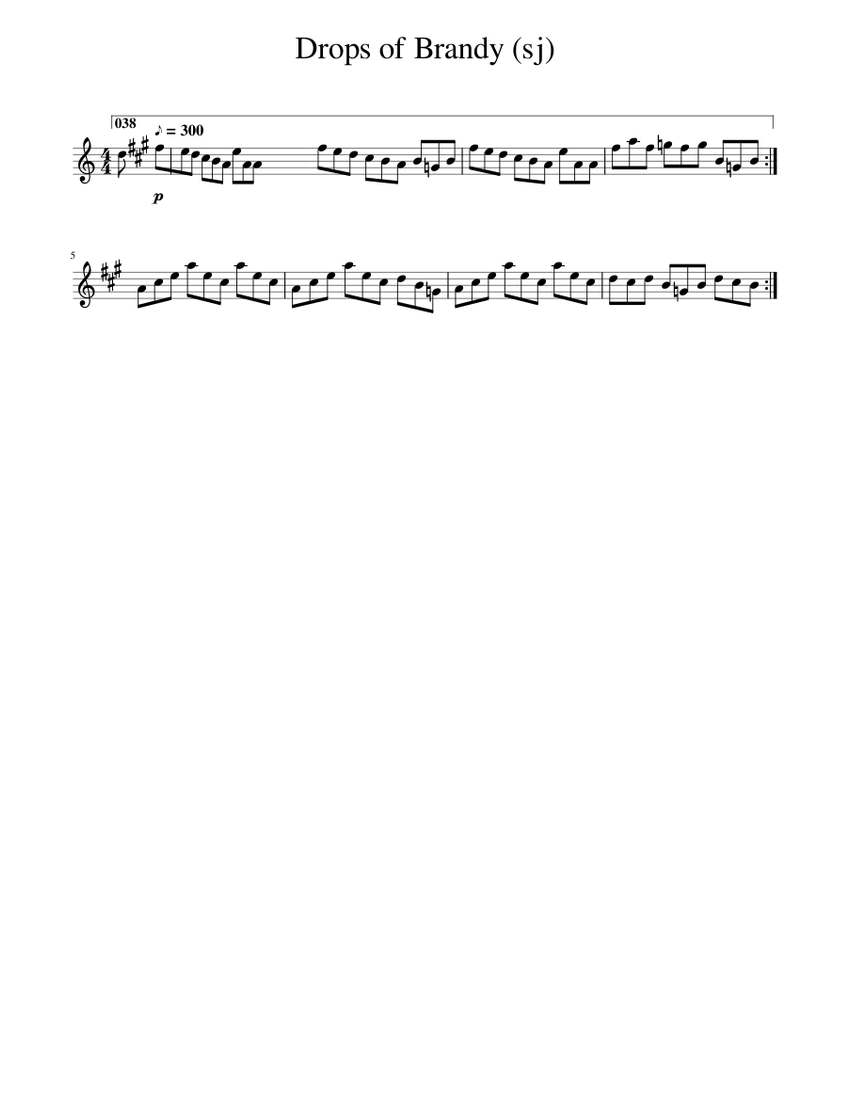 Drops of Brandy (sj) Sheet music for Piano (Solo) Easy | Musescore.com