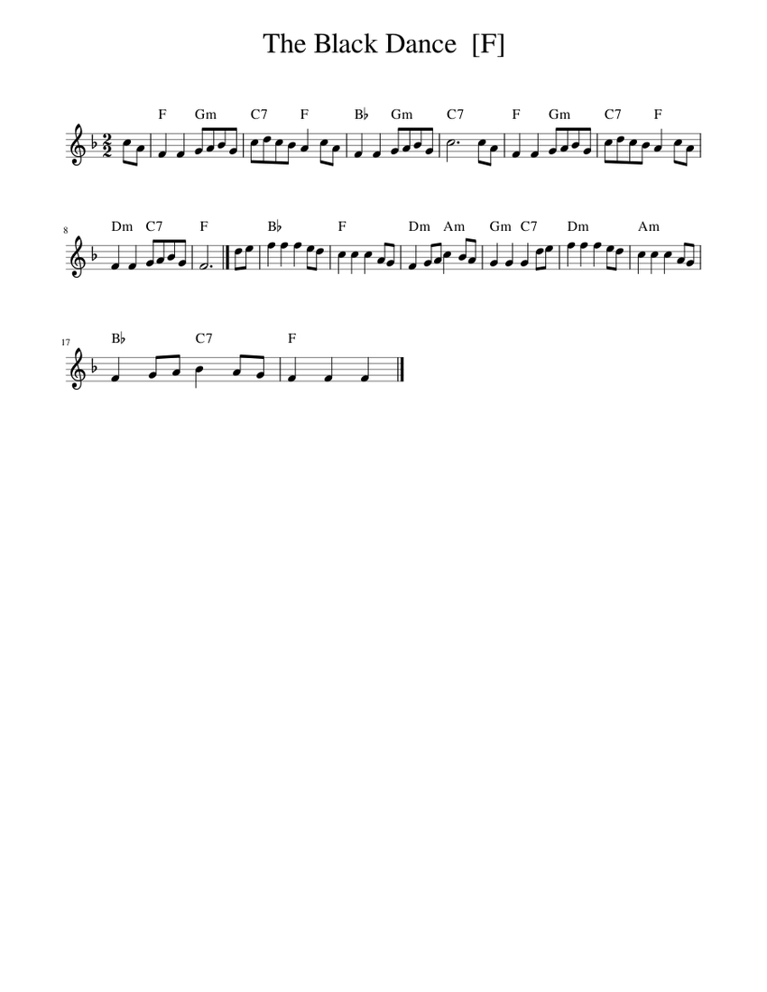 The Black Dance Sheet music for Piano (Solo) Easy | Musescore.com