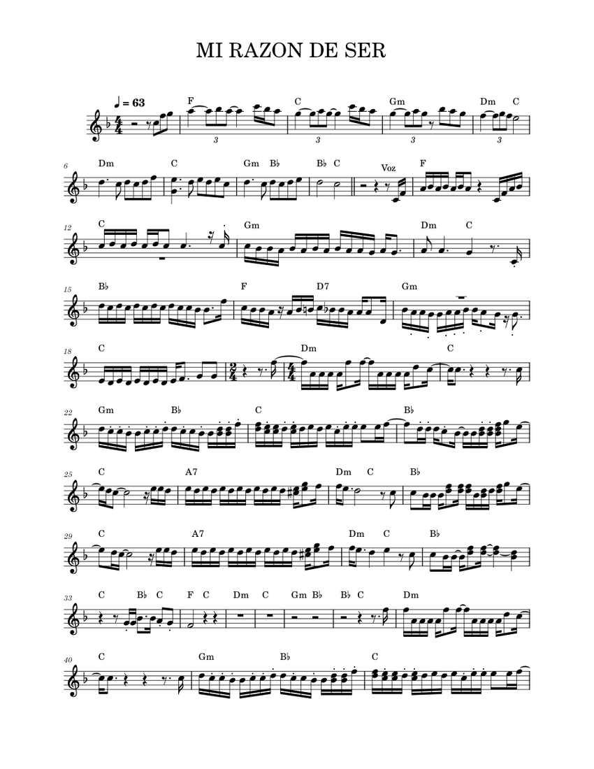 Mi razon de ser – Banda MS MI RAZÓN DE SER- Banda MS Sheet music for ...