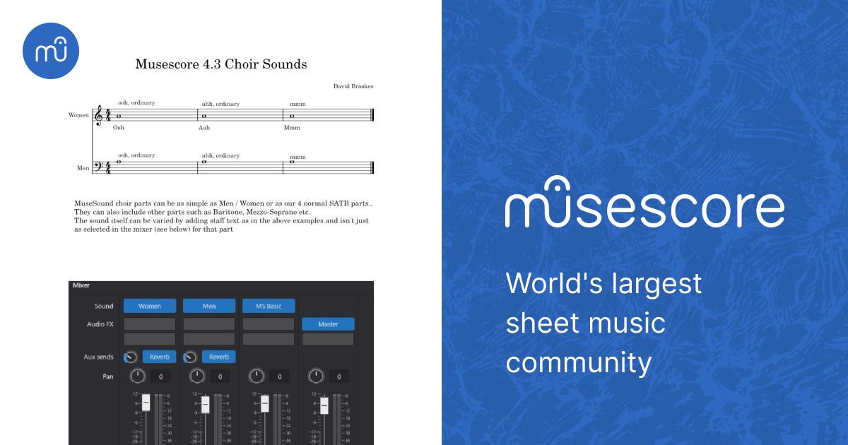 Choir Parts in 4.3 Sheet music for Synthesizer (Mixed Duet) | Musescore.com