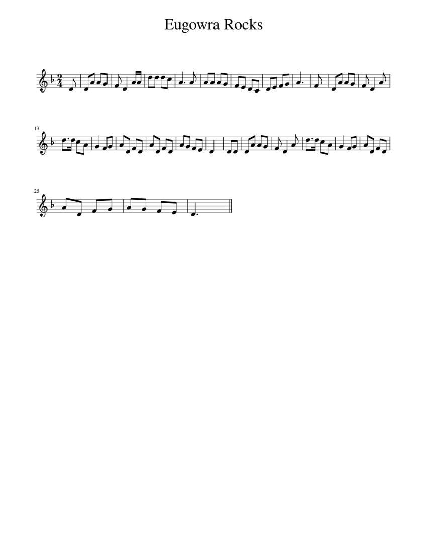 Eugowra Rocks Sheet music for Piano (Solo) | Musescore.com