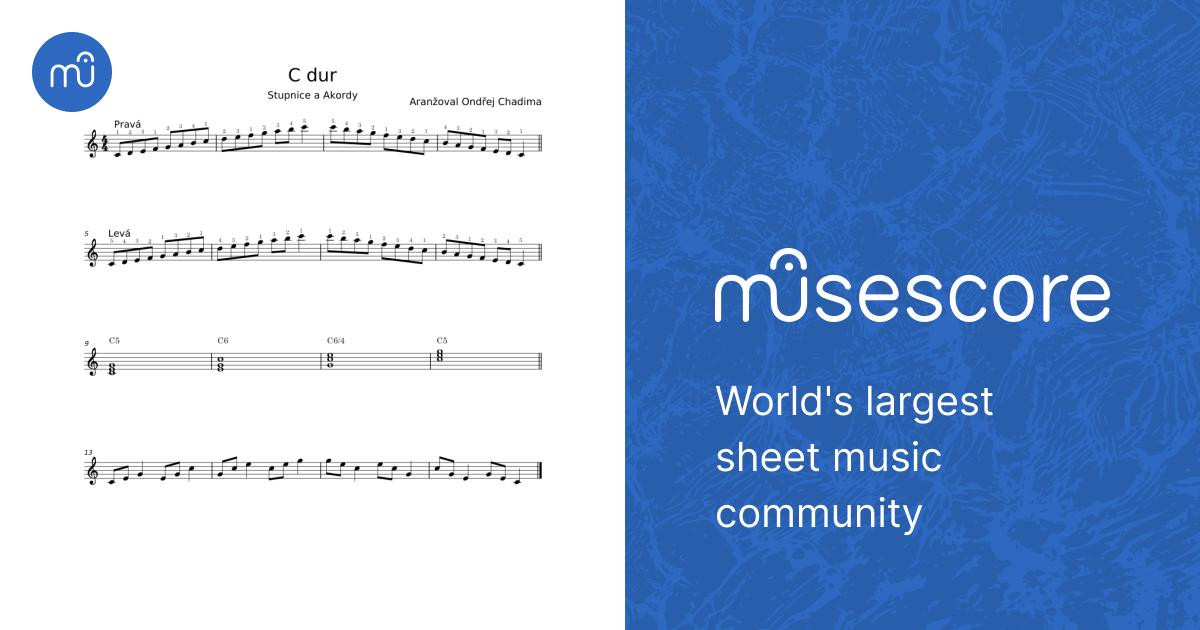 C dur Sheet music for Piano (Solo) Easy | Musescore.com