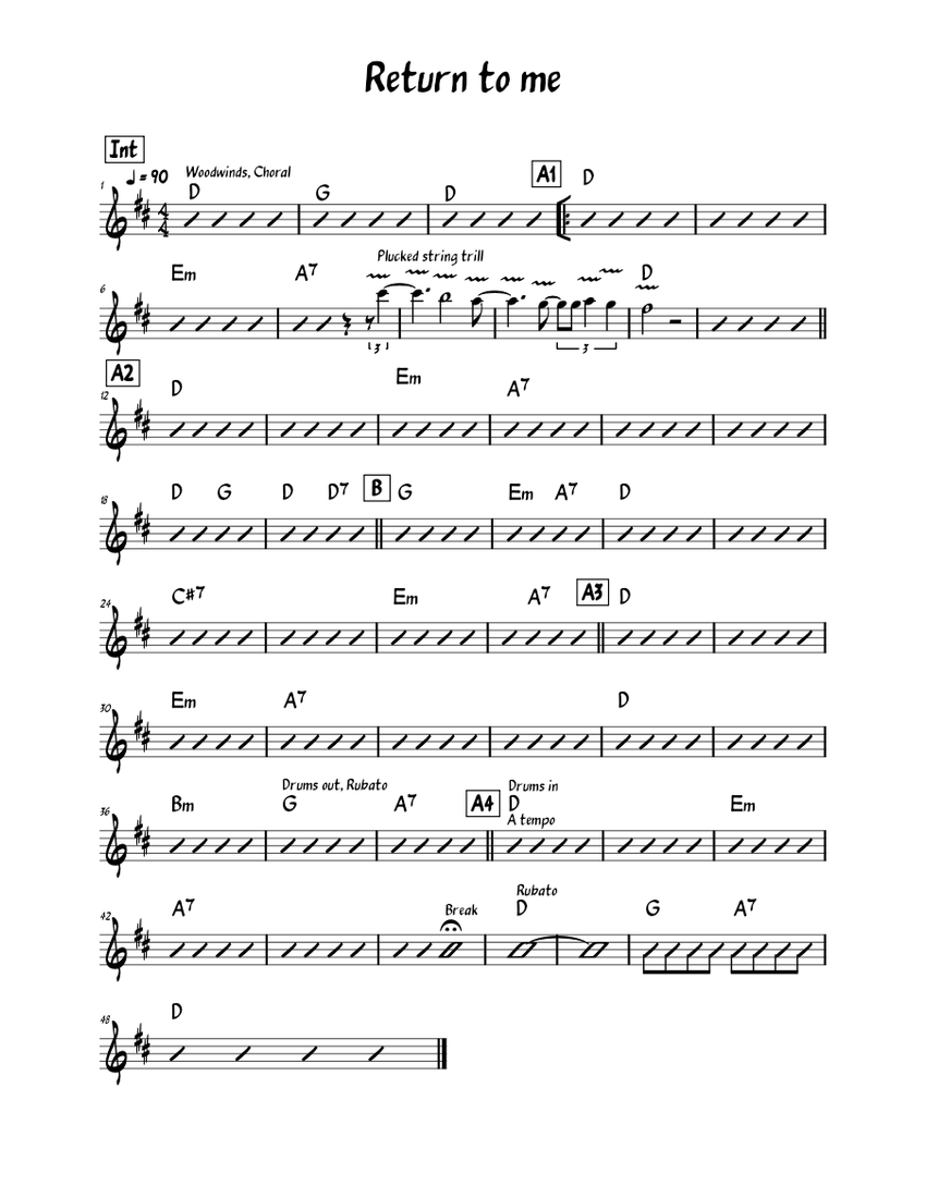 Return to me – Dean Martin Return to me Sheet music for Piano (Solo ...