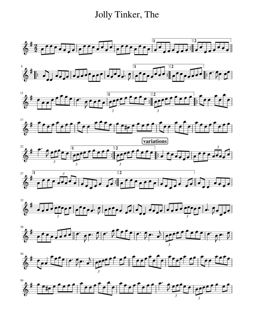 The Jolly Tinker Sheet music for Piano (Solo) Easy | Musescore.com
