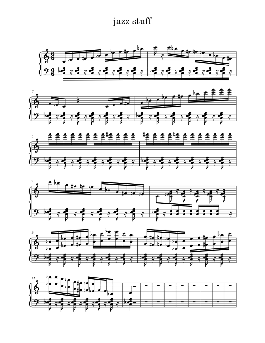 jazz stuff Sheet music for Piano (Solo) | Musescore.com