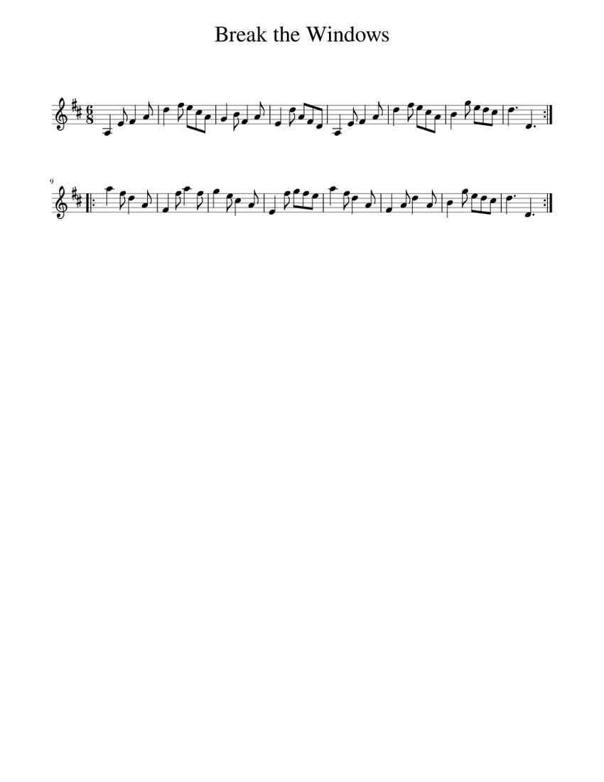 Break the Windows Sheet music for Piano (Solo) Easy | Musescore.com