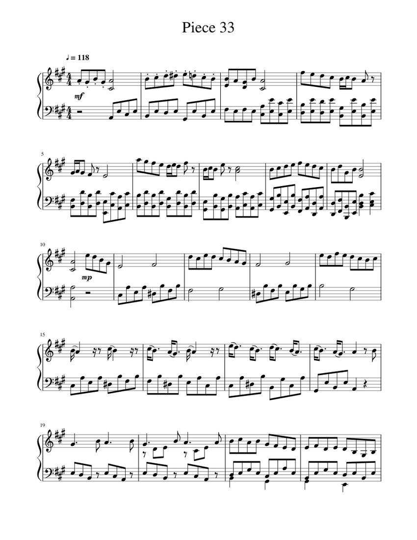 A Jolly Stroll Sheet music for Piano (Solo) | Musescore.com