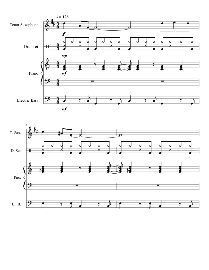 All Of Me (Jazz Standard) - Bossa Nova Style Sheet Music for Piano ...