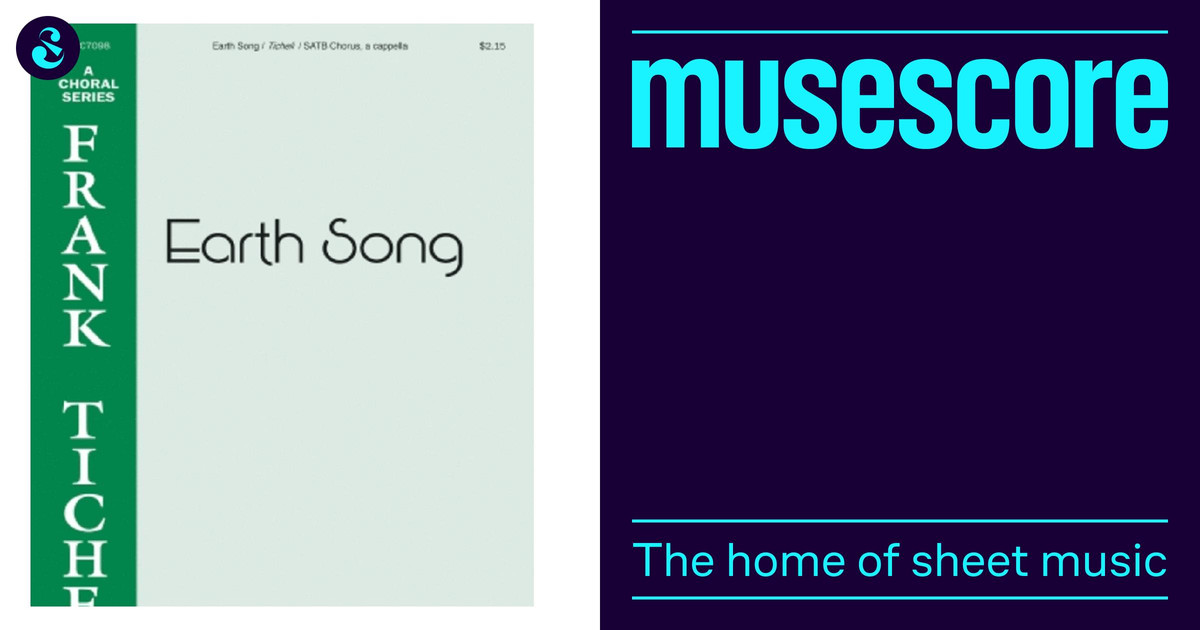 Earth Song – Frank Ticheli Sheet music for Bass guitar, Synthesizer ...