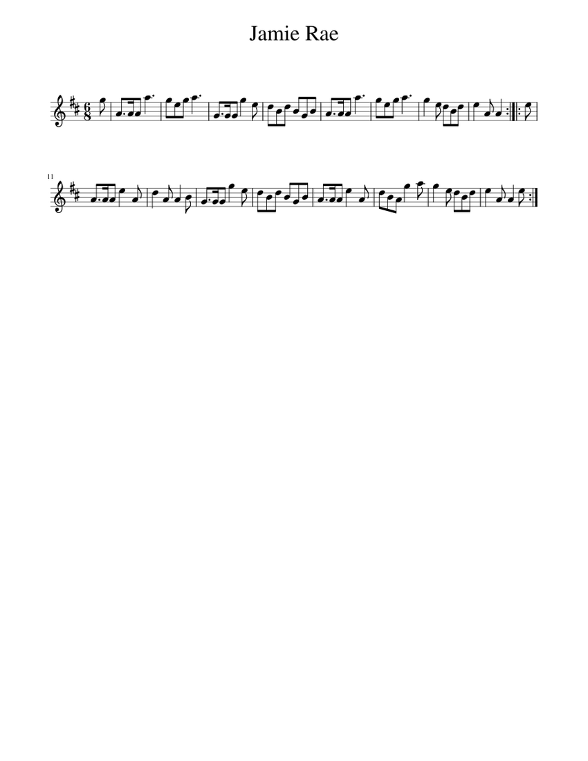 Jamie Rae Sheet music for Piano (Solo) Easy | Musescore.com