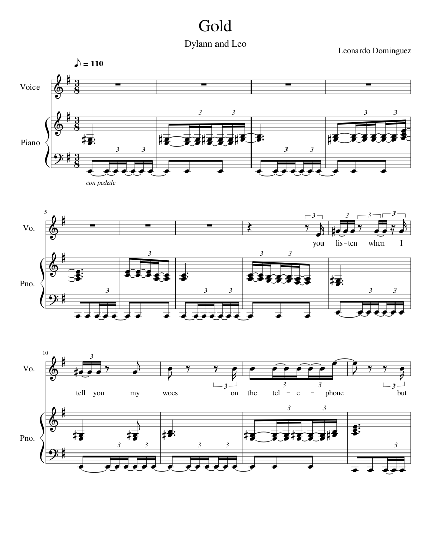 Gold - piano tutorial