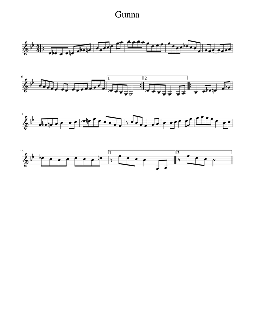 Gunna Sheet Music for Piano (Solo) Easy | MuseScore.com