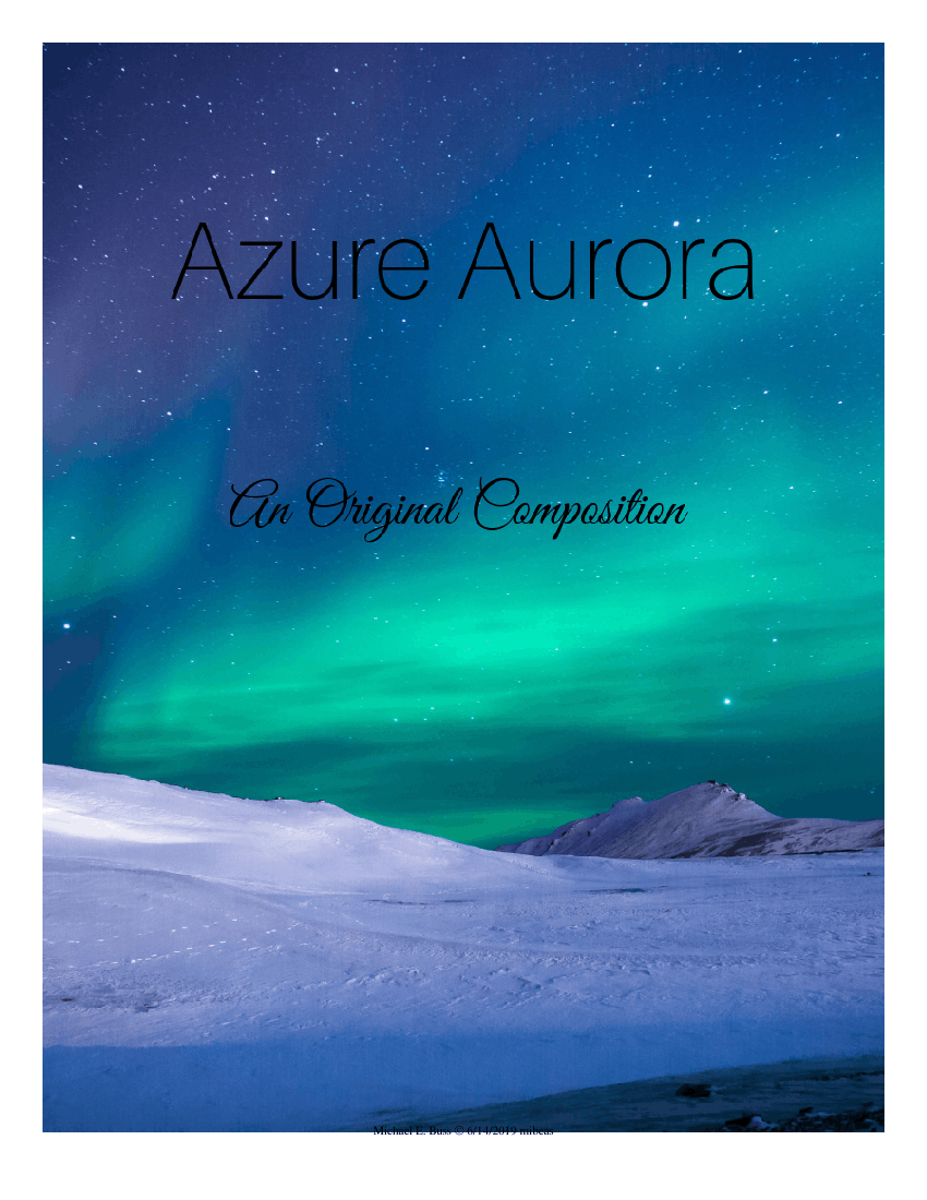 Azure Aurora, An Original Piano Composition Sheet music for Piano (Solo ...