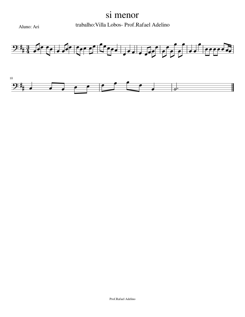 si menor Sheet Music for Piano (Solo) Easy | MuseScore.com