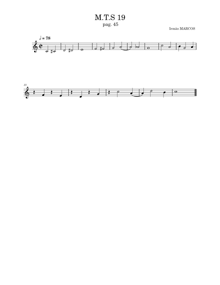 19 M.T.S.mscx – amtoniojulian Sheet Music | MuseScore.com