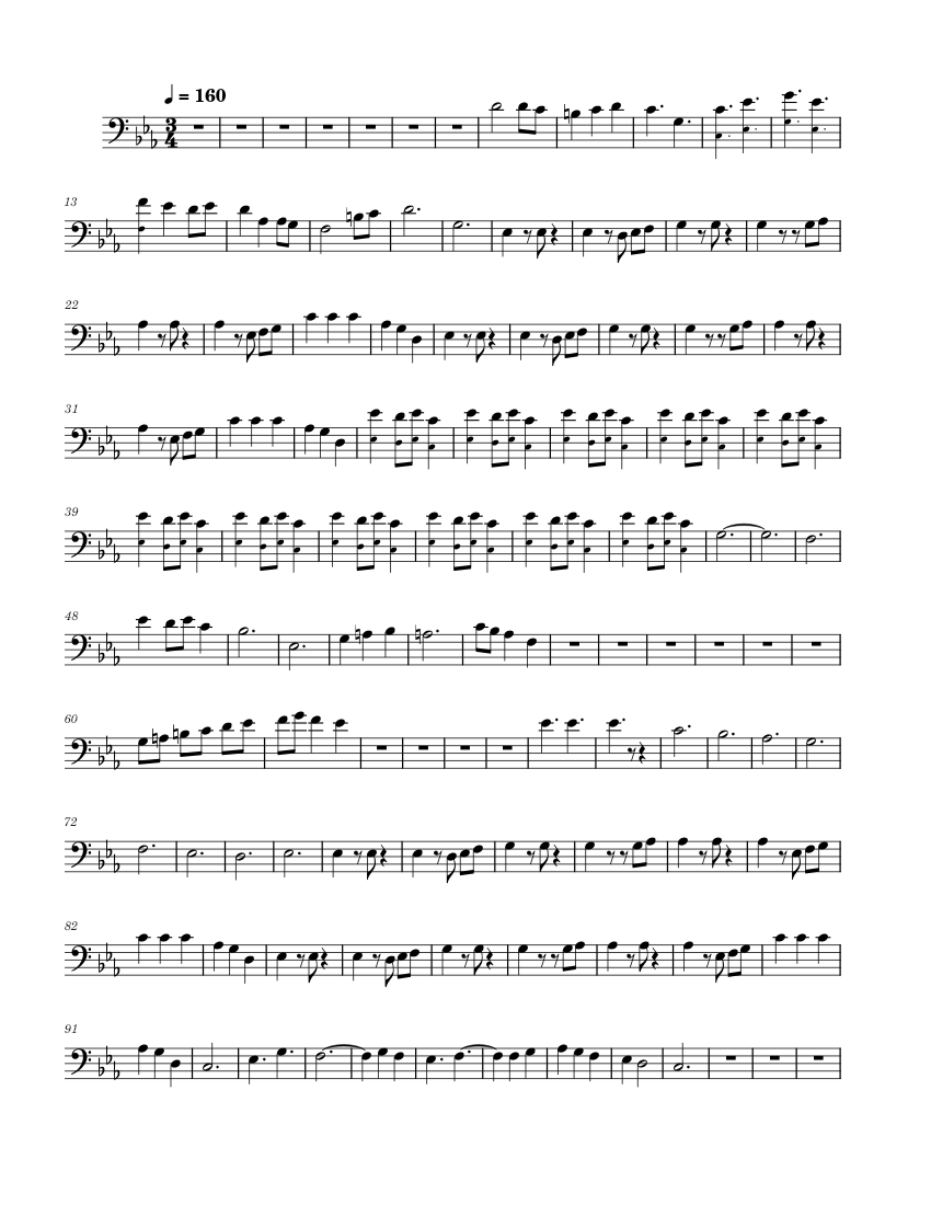 Untitled-2 Sheet music for Trombone (Solo) | Musescore.com