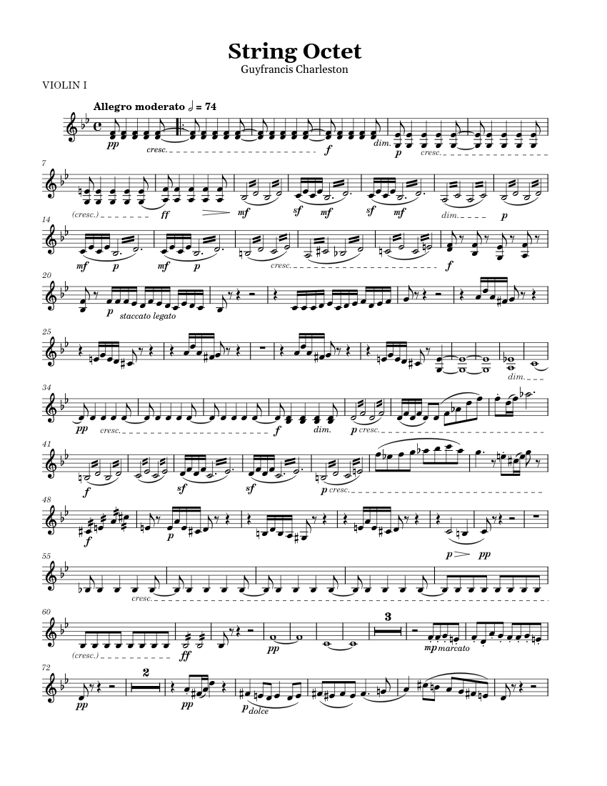 VIOLIN IV Sheet music for Violin (Solo) | Musescore.com