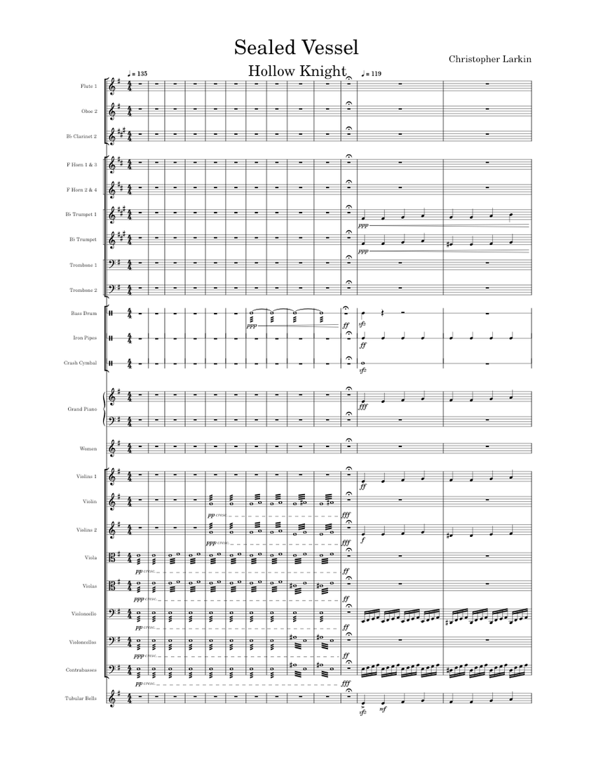 Sealed Vessel – Christopher Larkin Sheet Music for Piano, Trombone ...