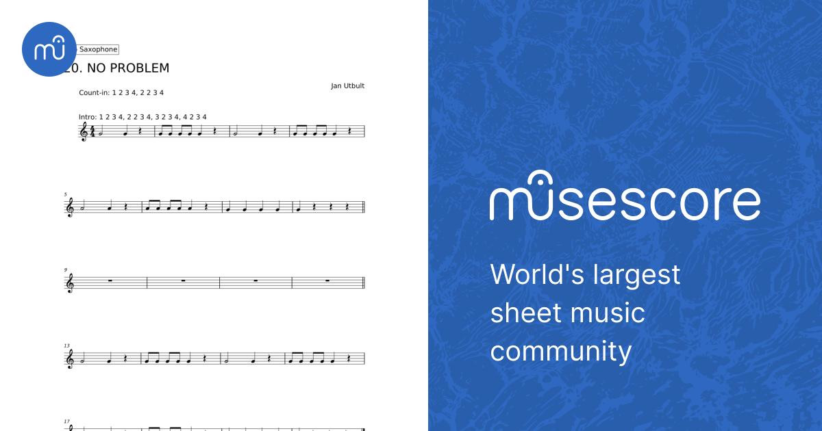 No Problem - Take-off! 1 Sheet Music for Saxophone alto (Solo) | MuseScore.com
