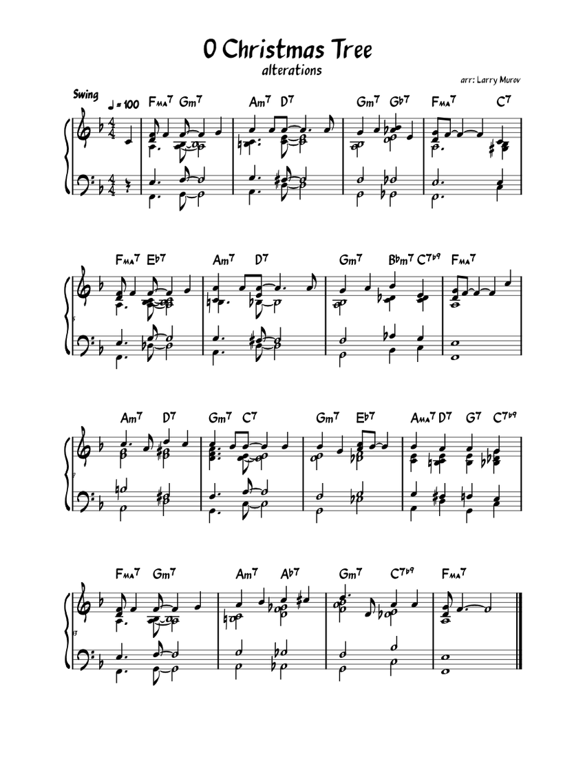 O Christmas Tree – Kyle Coughlin 4. O Christmas Tree (Alterations ...