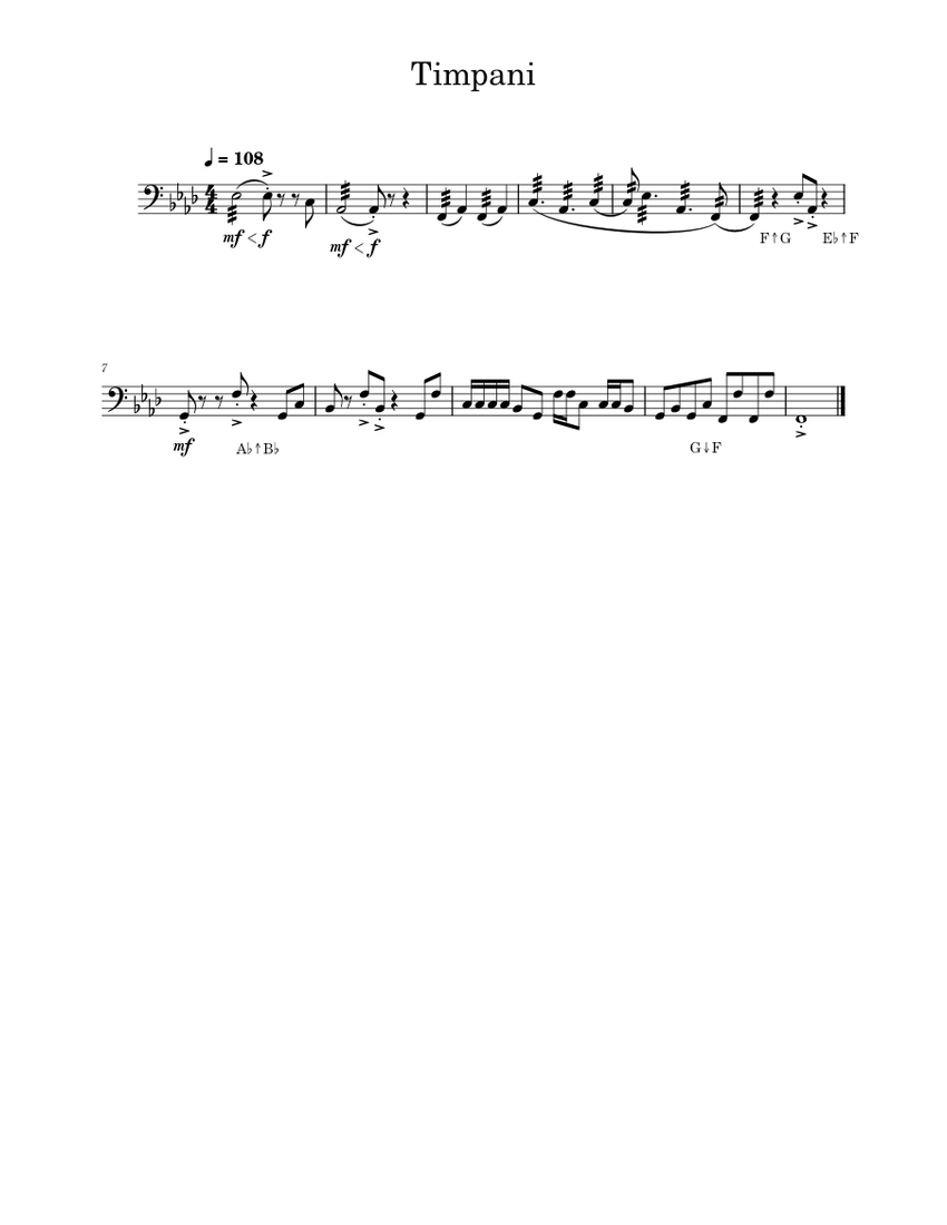 Timpani - piano tutorial