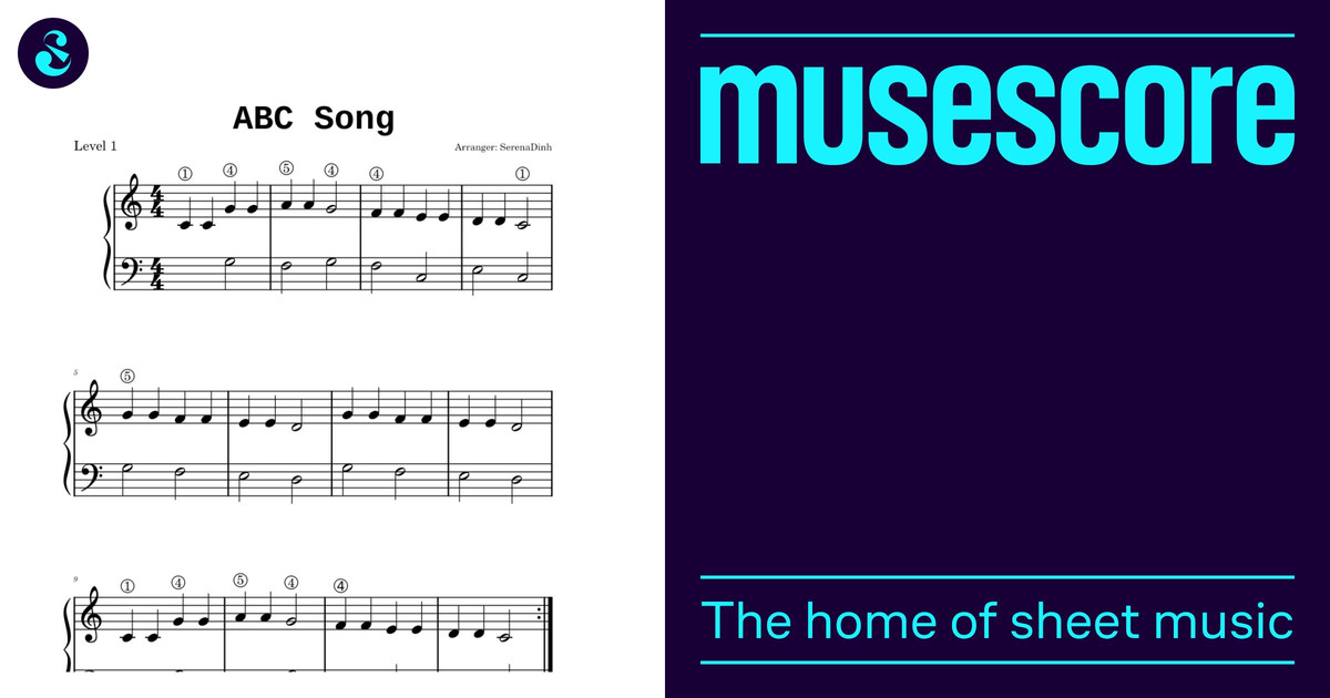 ABC SONG Sheet music for Piano (Solo) Easy | Musescore.com