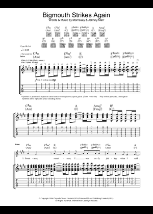 panic chords the smiths