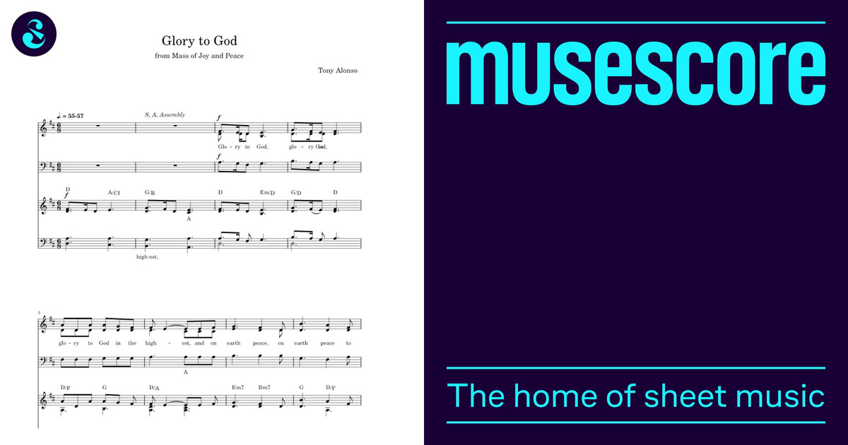 Glory to God - Tony Alonso Sheet music for Piano (Mixed Quartet ...