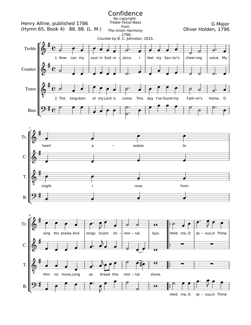 Confidence - Oliver Holden Sheet music for Bass guitar (Solo ...