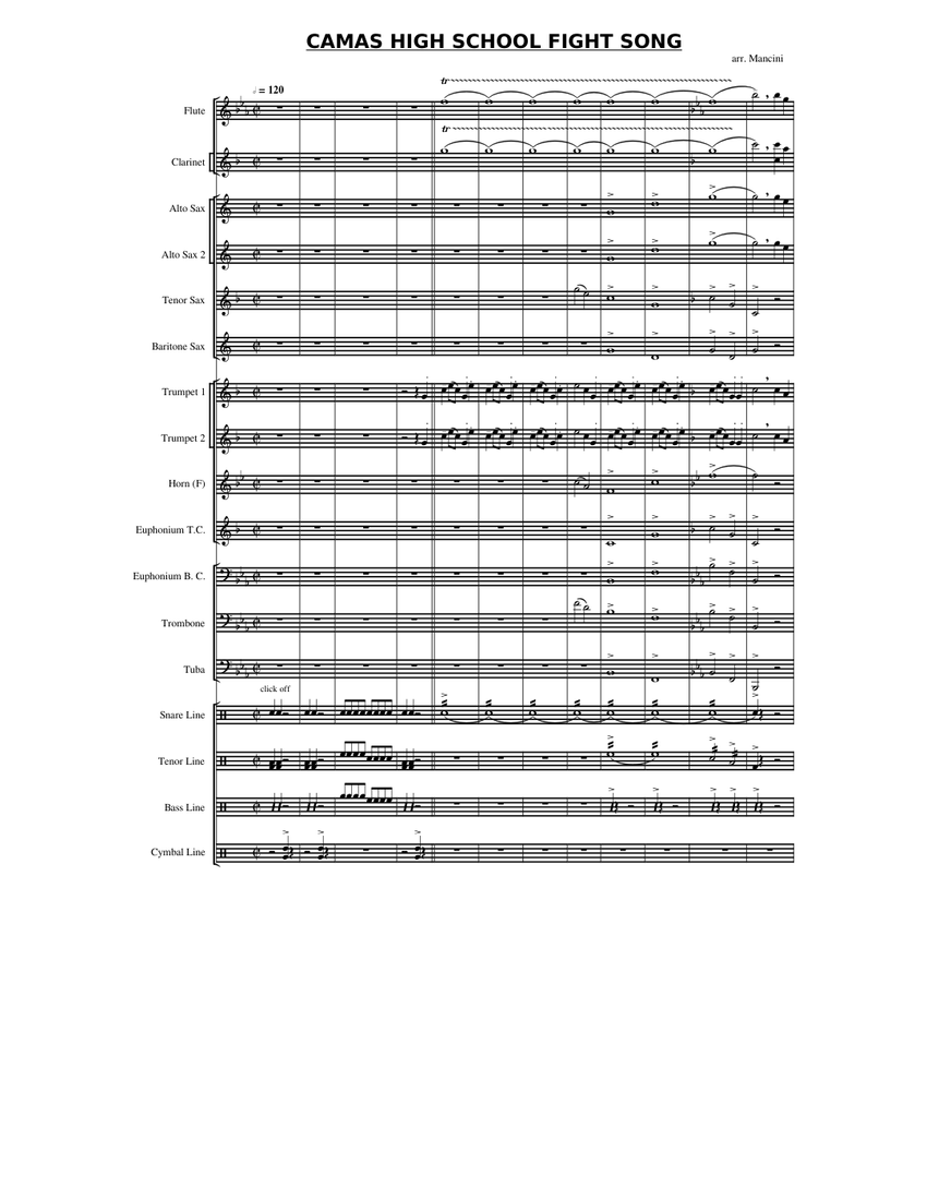 Camas High School Fight Song - piano tutorial