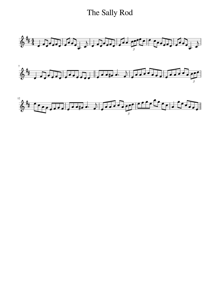 The Sally Rod Sheet music for Piano (Solo) | Musescore.com