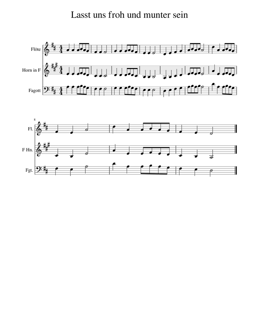 Laßt uns froh und munter sein – Misc Christmas Lasst uns froh und ...