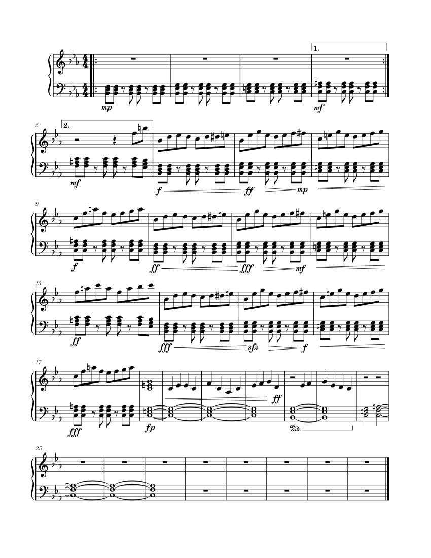 Irresolute Polyphony Sheet music for Piano (Solo) Easy | Musescore.com