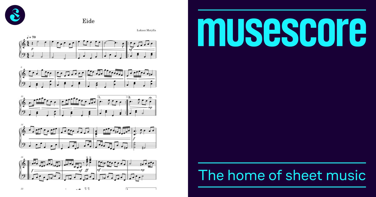 Eide Sheet music for Piano (Solo) | Musescore.com