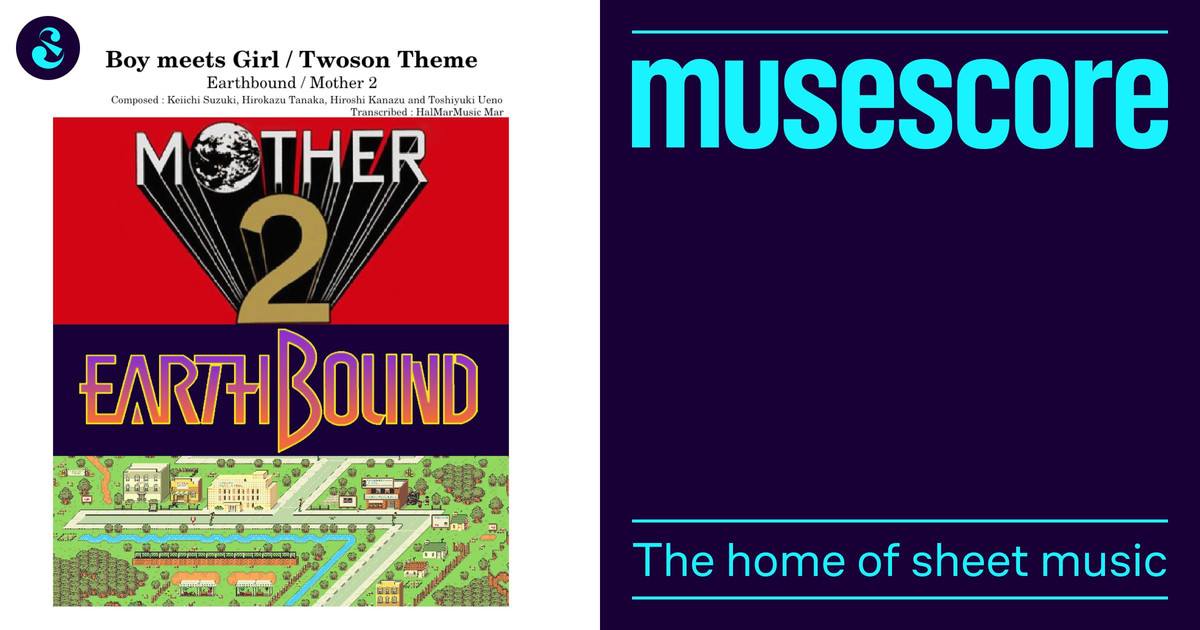 Boy meets Girl/Twoson Theme - Earthbound/Mother 2 Sheet music for Tuba, French horn, Guitar ...