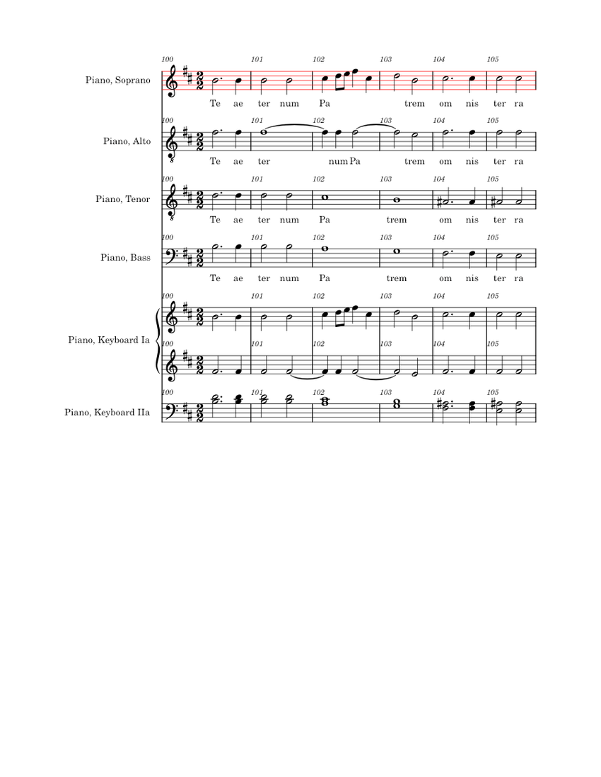 M100-Te aeternum patrem Soprano-Te Deum, H.146 – Charpentier Sheet ...