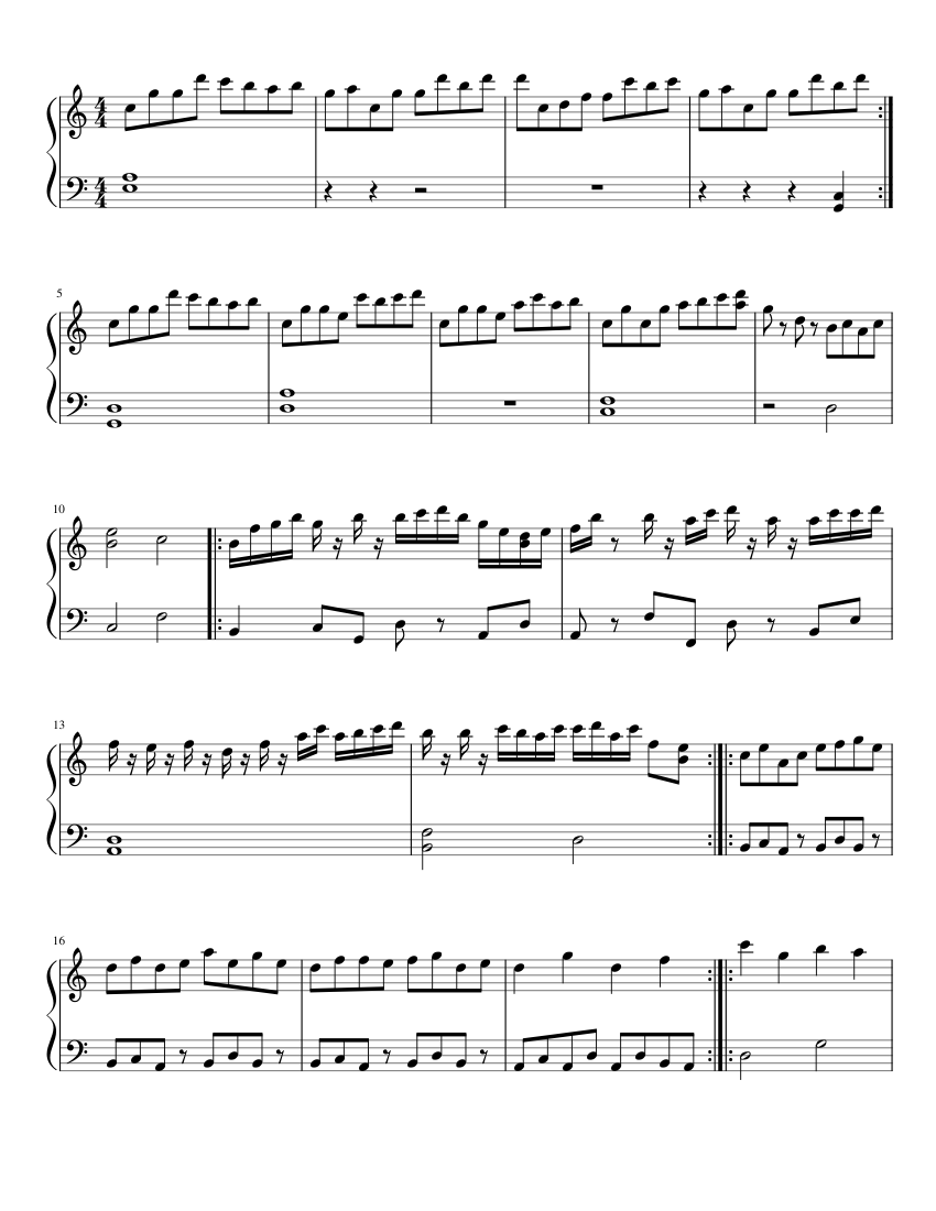 Little Raindrops Sheet Music for Piano (Solo) easy | MuseScore.com