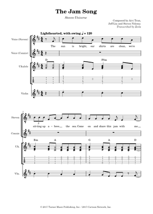 Steven universe - the jam song – Misc Cartoons Sheet Music for Trombone ...