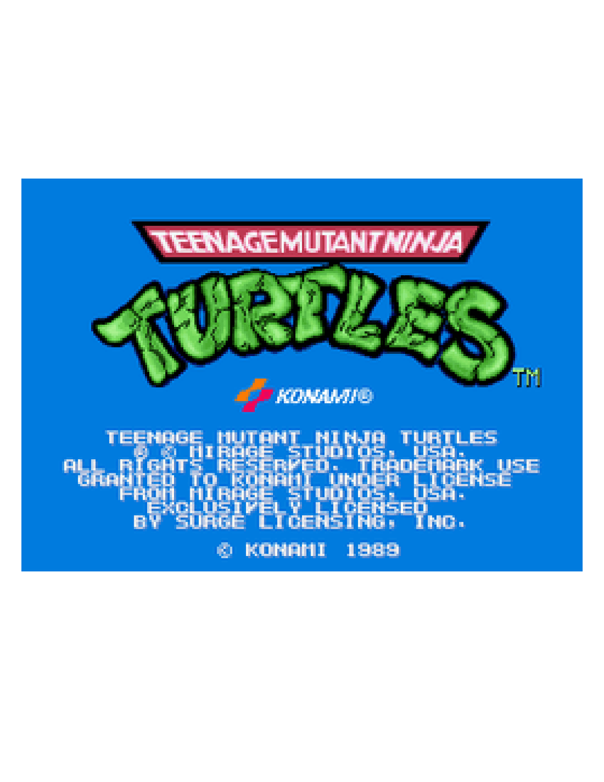 Teenage Mutant Ninja Turtles Arcade: SFX Collection OST Sheet music for ...