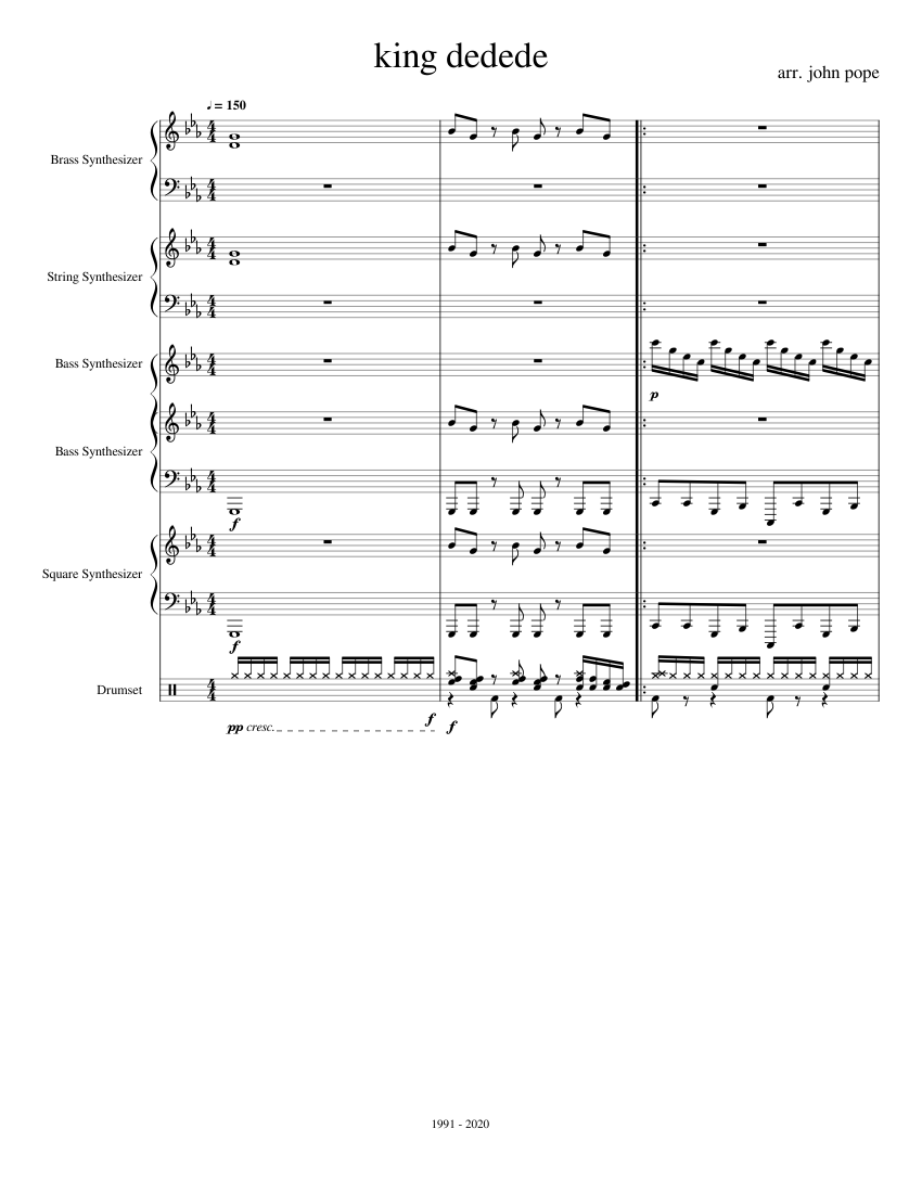 king dedede's theme but this time it goes into 6/8 for some reason ...