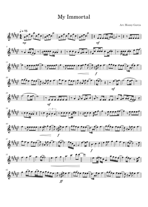Download And Print My Immortal Piano Sheet Music 100 Evanescence Sheet