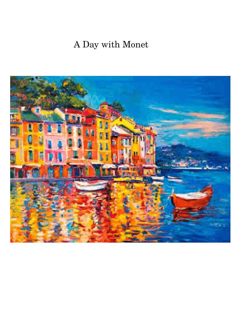 A Day with Monet (Cello Solo) Sheet Music for Piano, Cello (Solo ...