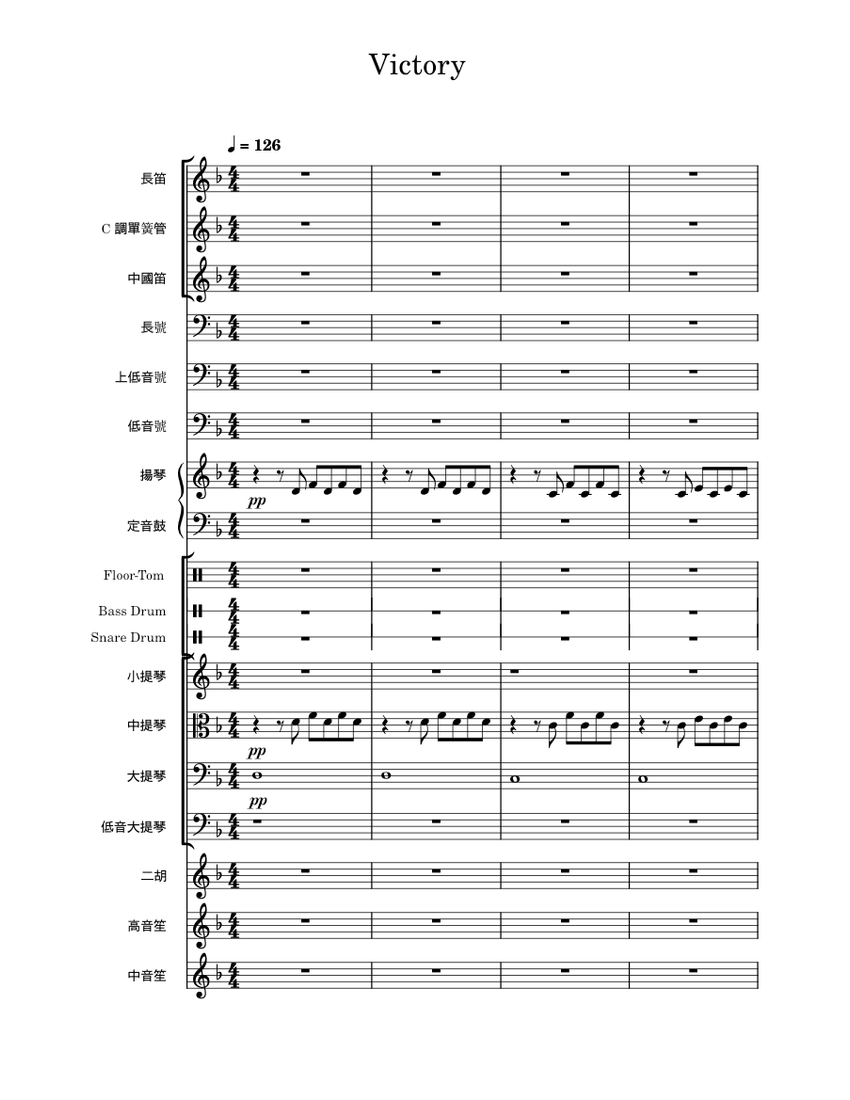 Victory Sheet music for Trombone, Tuba, Flute, Contrabass & more ...