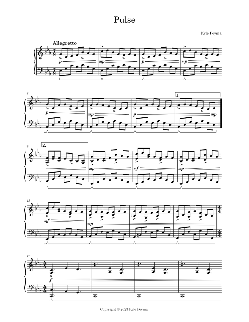 Pulse - piano tutorial