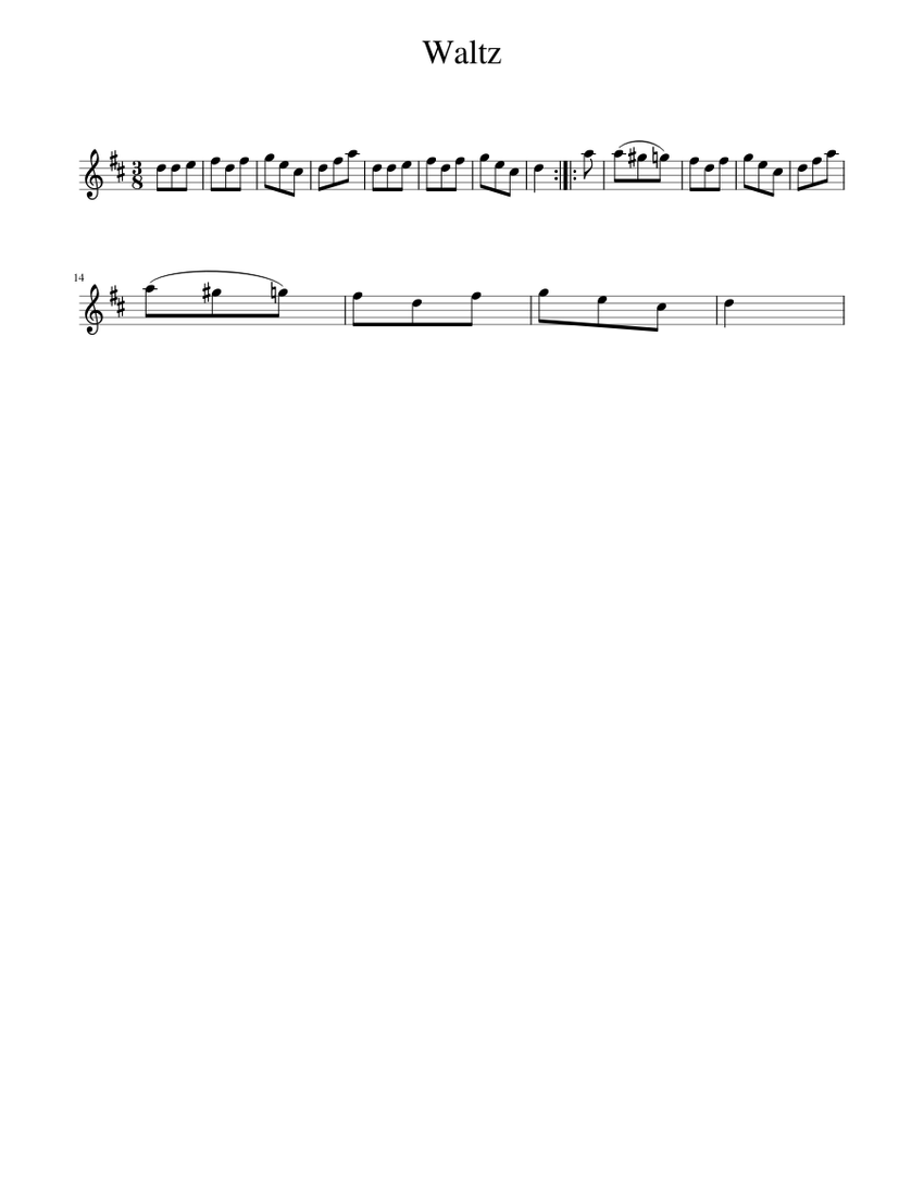 Waltz Sheet music for Piano (Solo) Easy | Musescore.com
