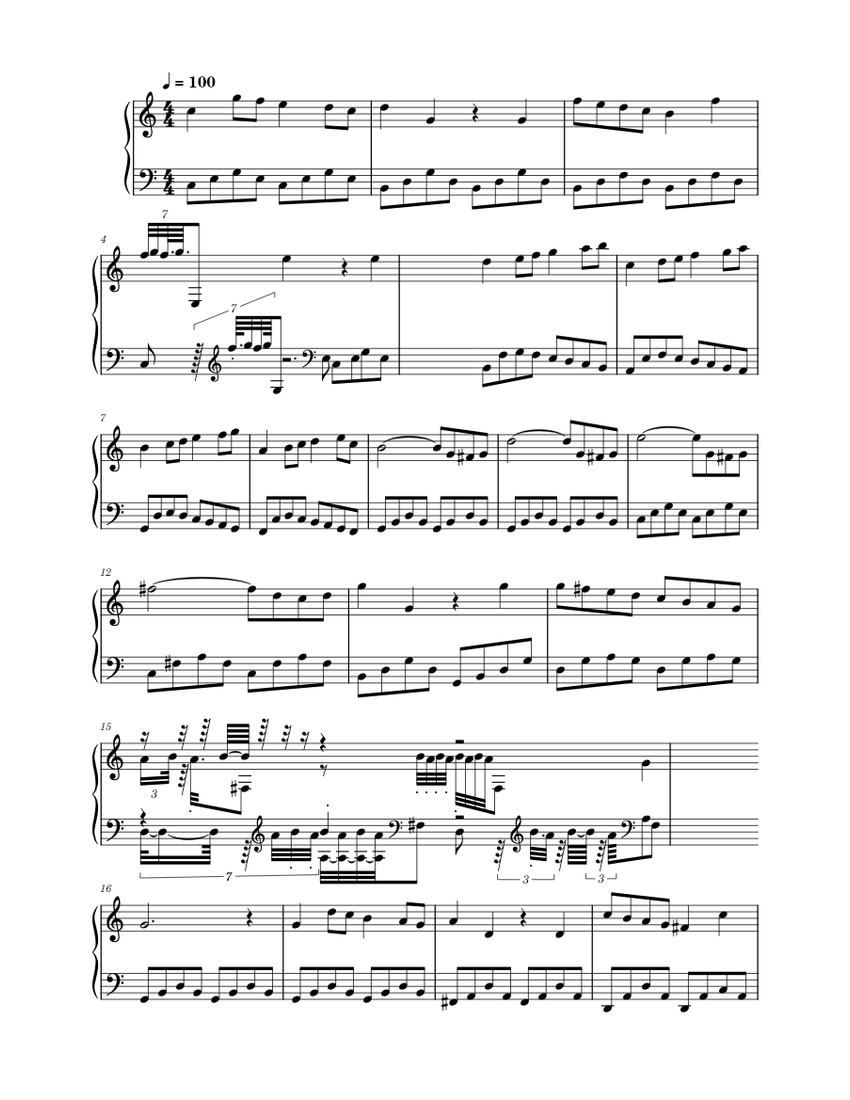 winter - piano tutorial