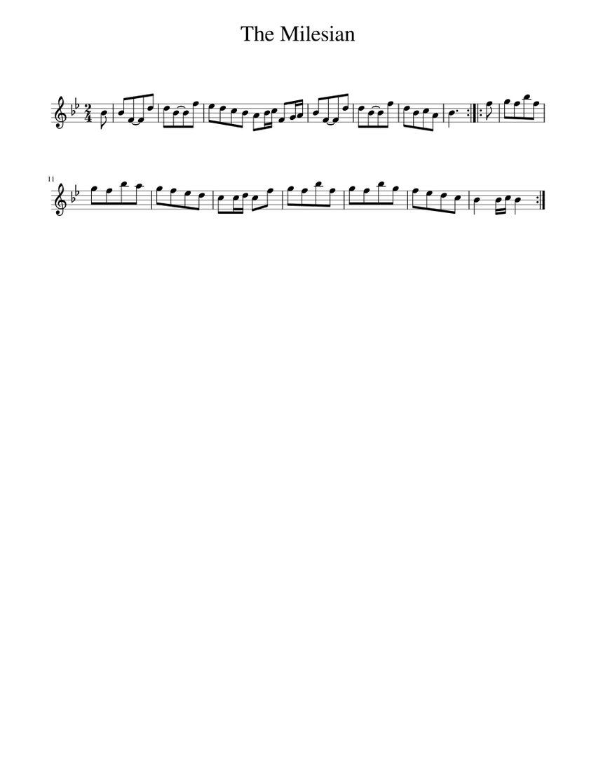 The Milesian Sheet music for Piano (Solo) Easy | Musescore.com