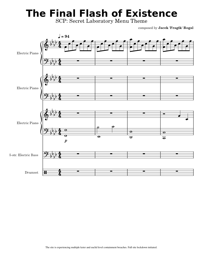 [WIP] The Final Flash of Existence - from SCP Secret Laboratory Sheet ...