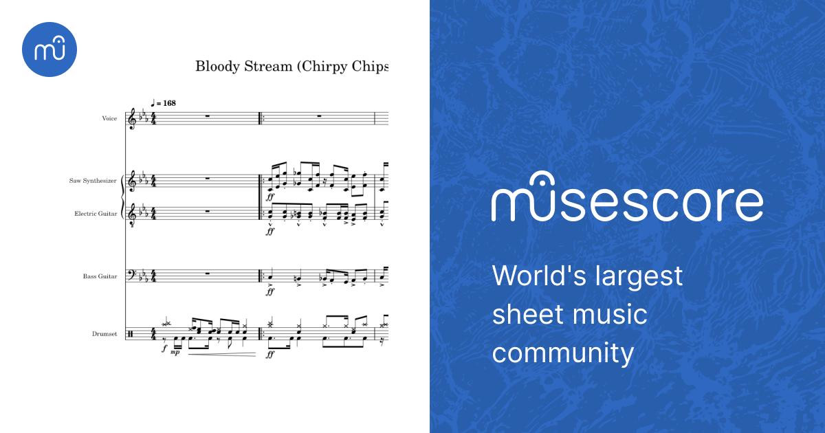 Chirpy Chips (ABXY) Cover: Bloody Stream Sheet music for Vocals, Guitar ...